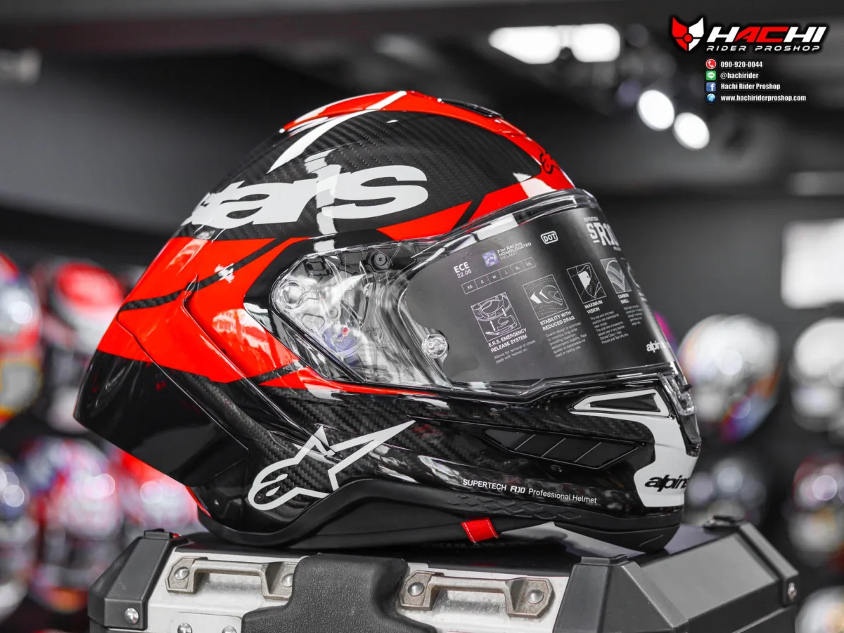 ALPINESTARS SUPERTECH R10 - Element Bright Red/White | Hachi Rider Proshop