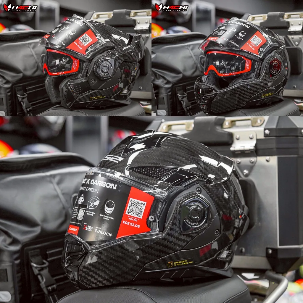 LS2 FF901 CARBON – Gloss Carbon | Hachi Rider Proshop