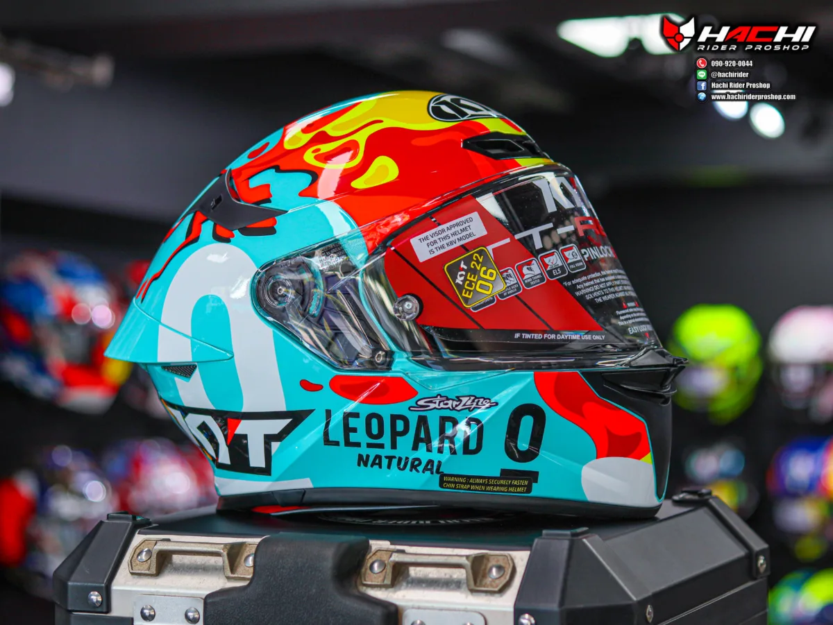 KYT TT REVO - Leopard Aragon Replica | Hachi Rider Proshop